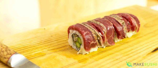 Steak Tataki Sushi Roll Recipe | Make Sushi